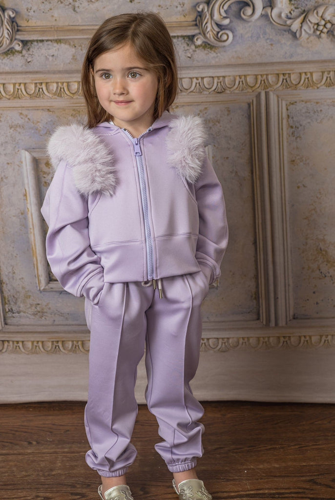 Lavender Girls’ Track Suit – Petite Maison Kids
