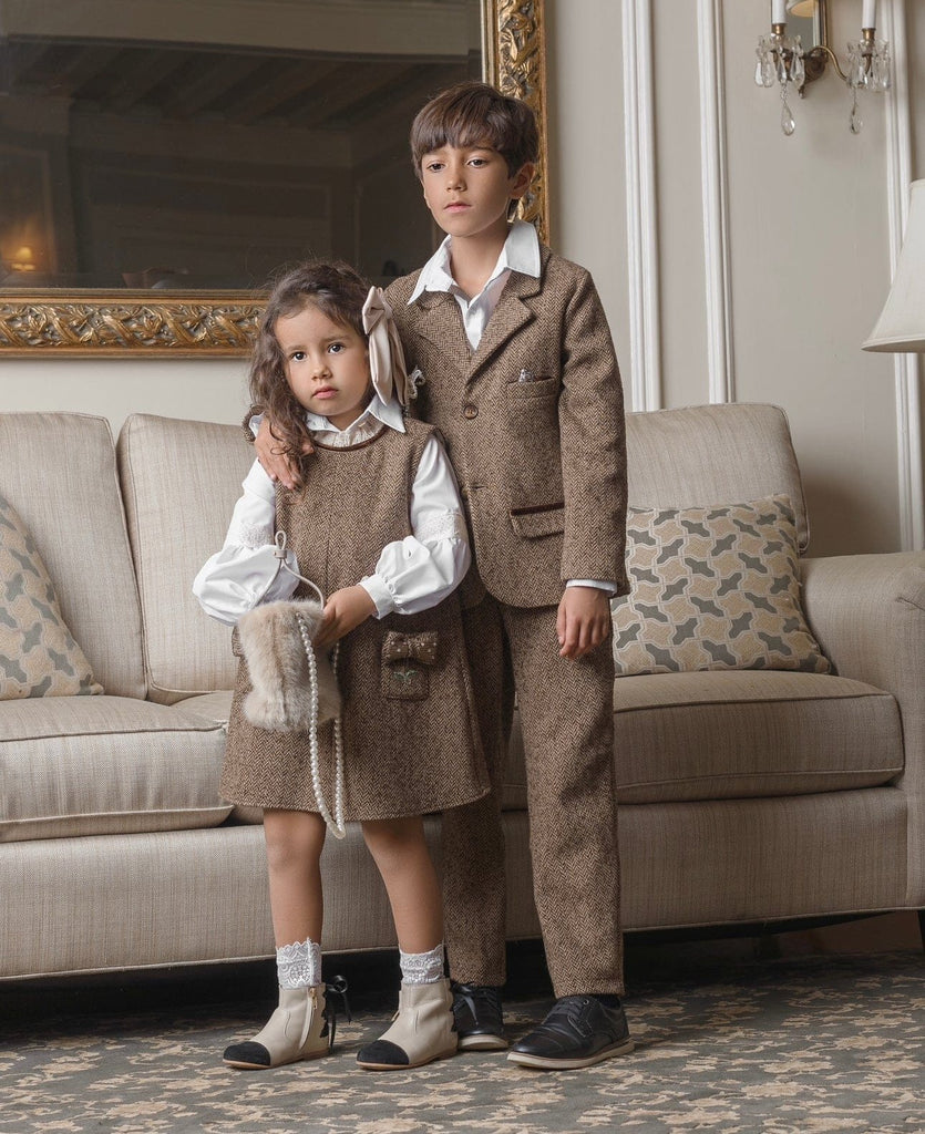 Herringbone Dress and Blouse Set – Petite Maison Kids