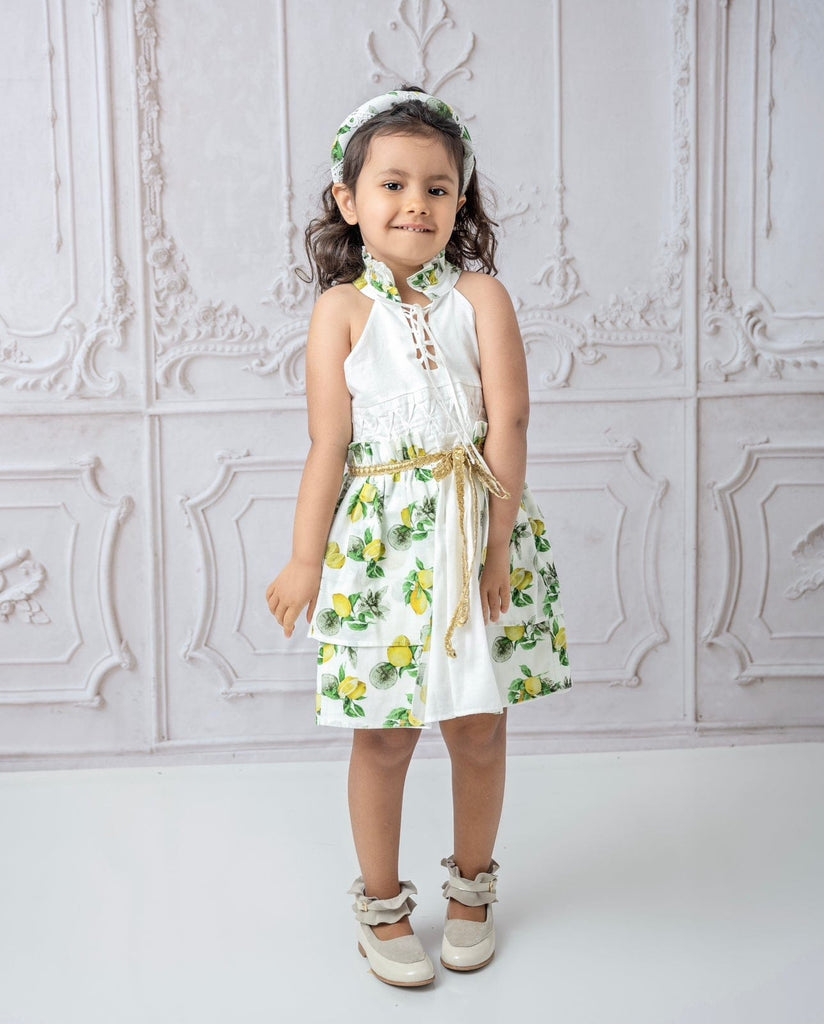 Amalfi Lemon Dress – Petite Maison Kids