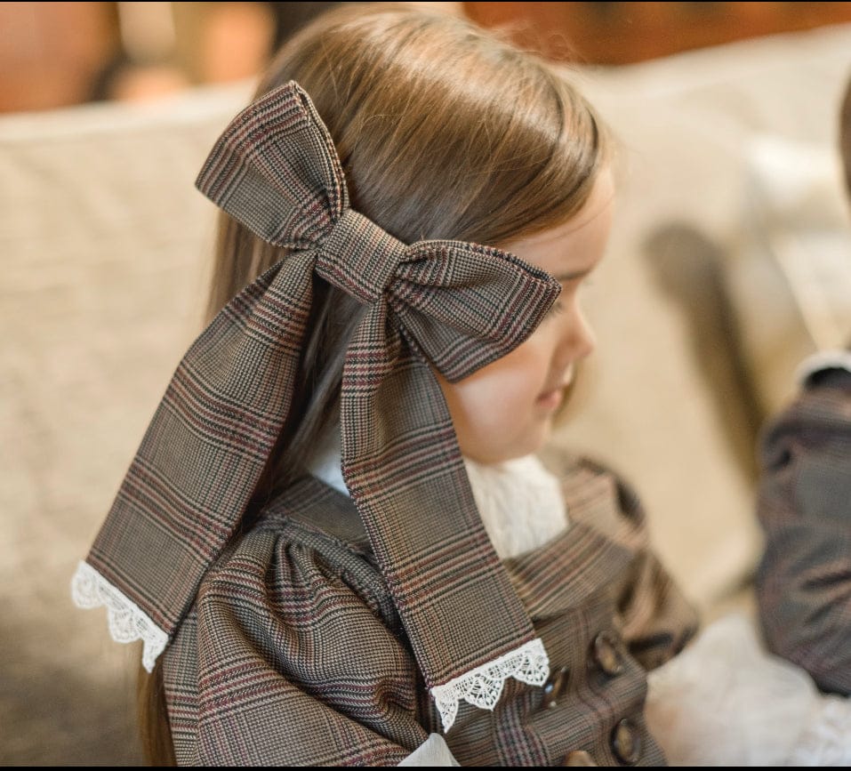Blair Estate Tweed Hair Bow – Petite Maison Kids