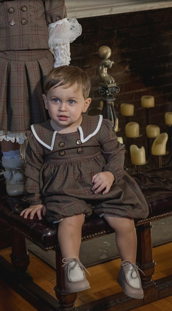 Blair Estate Tweed Romper – Petite Maison Kids