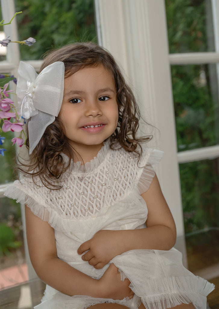 Bella Buttermilk Tulle Blouse and Bloomers Set – Petite Maison Kids