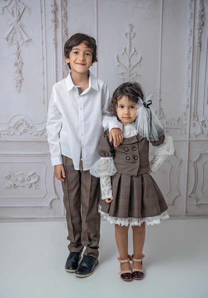 Blair Estate Tweed Top and Skirt Set – Petite Maison Kids